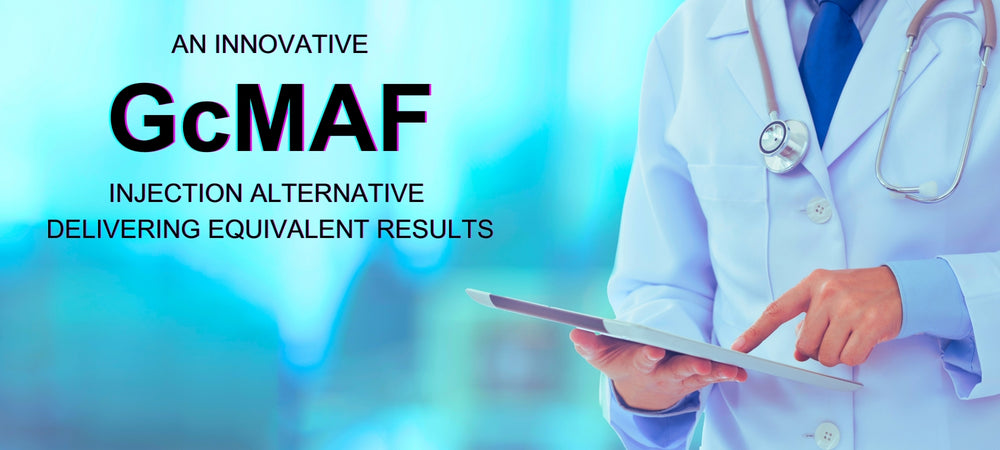 GcMAF in capsules, powder and lollies